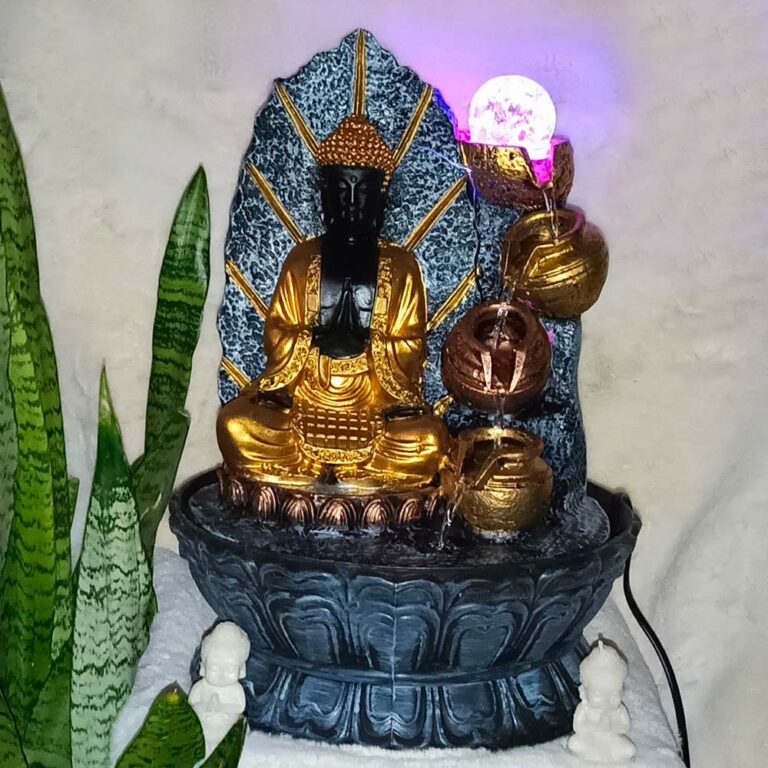 Golden Buddha Waterfall Fountain – Edhas candles