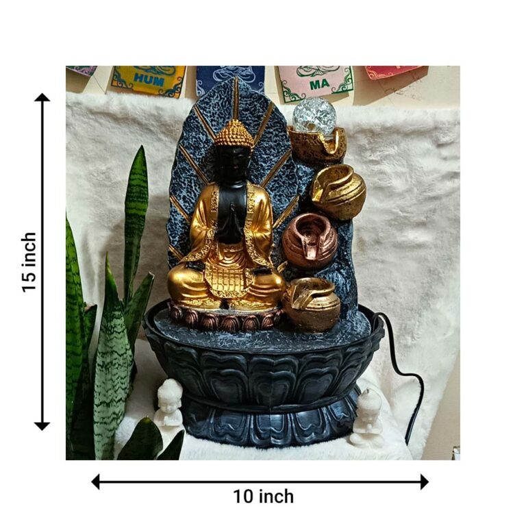Golden Buddha Waterfall Fountain – Edhas candles